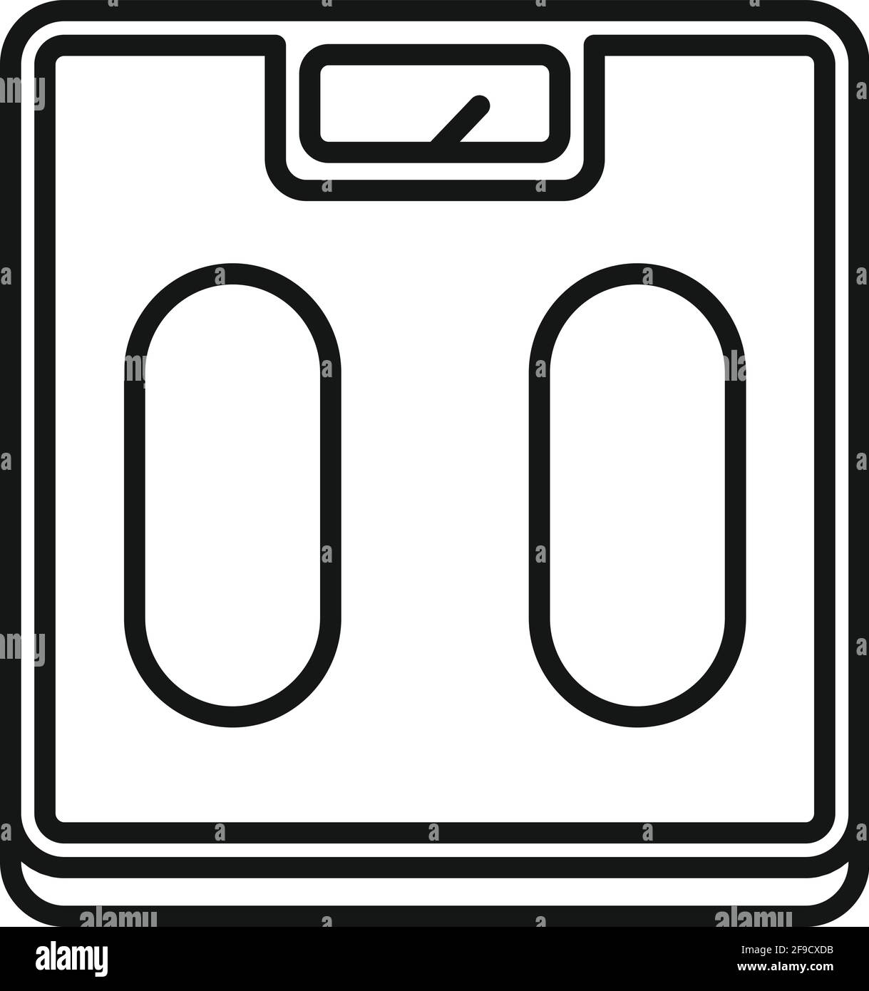 Gym scales icon, outline style Stock Vector Image & Art - Alamy