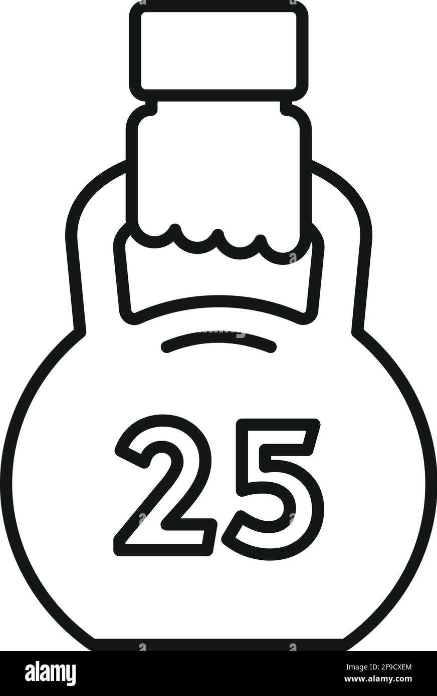 Gym kettlebell icon, outline style Stock Vector Image & Art - Alamy