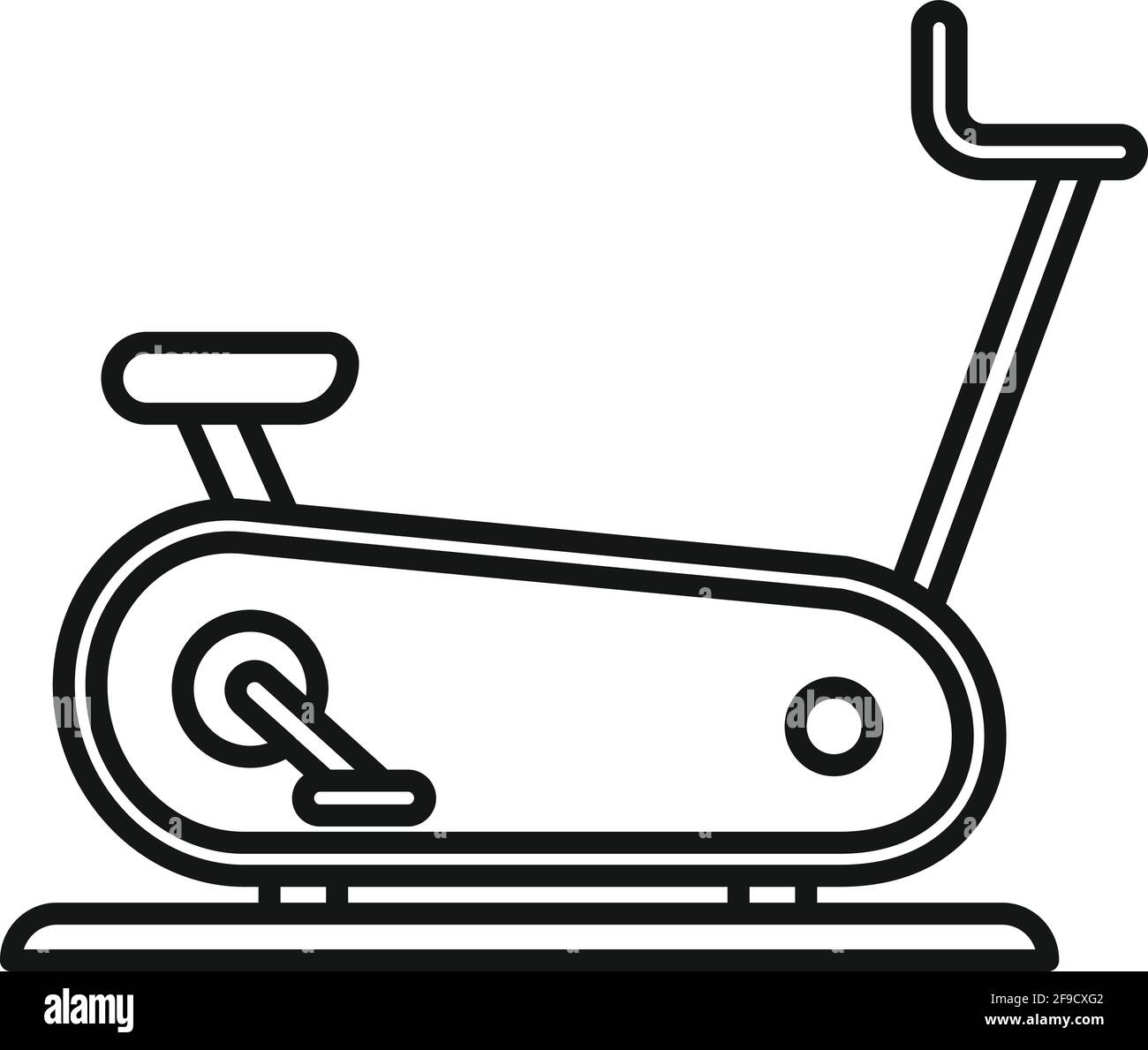 Exercise bike icon, outline style Stock Vector Image & Art - Alamy