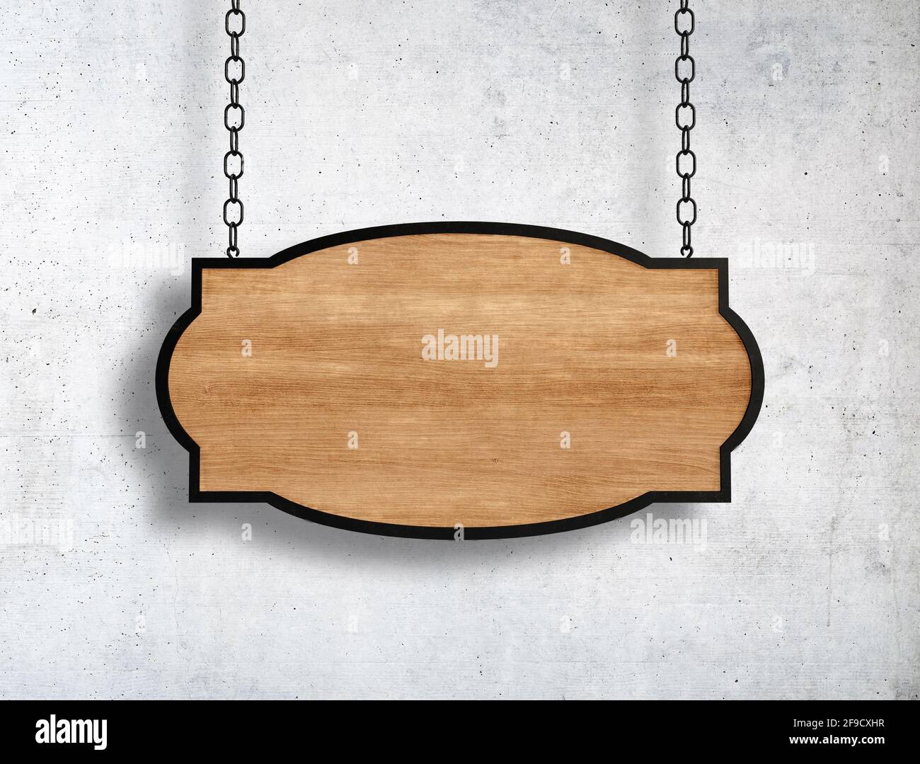 Blank sign hanging hi-res stock photography and images - Alamy