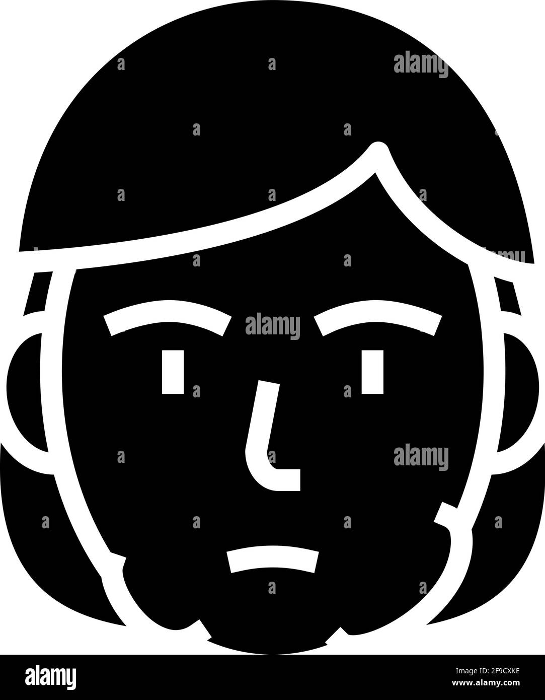 inflammation of submandibular lymph nodes line icon vector illustration ...