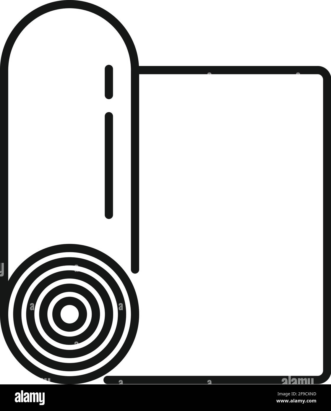 Yoga mat icon, outline style Stock Vector Image & Art - Alamy