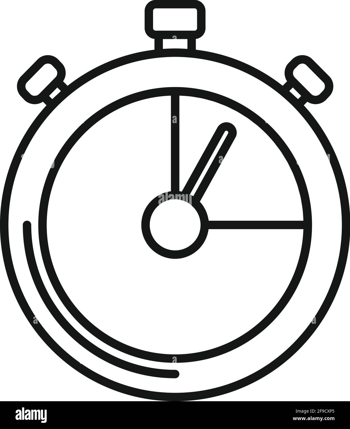 Personal trainer stopwatch icon, outline style Stock Vector Image & Art ...