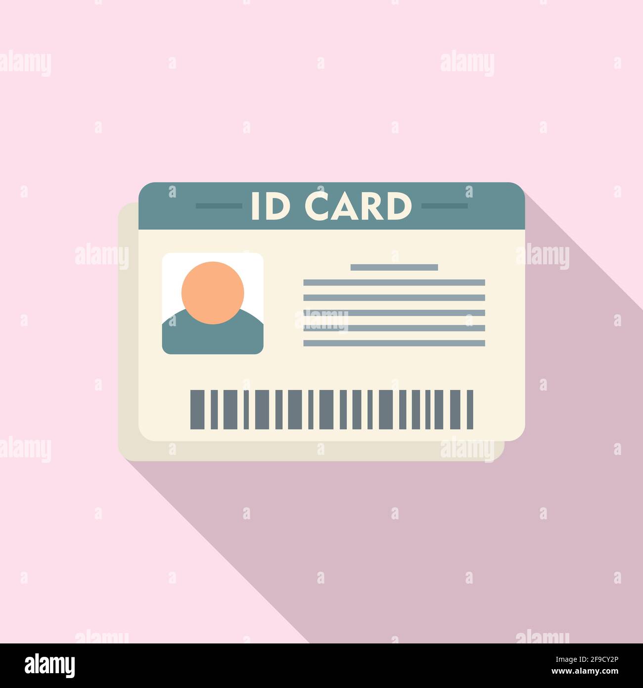 Id card icon, flat style Stock Vector Image & Art - Alamy