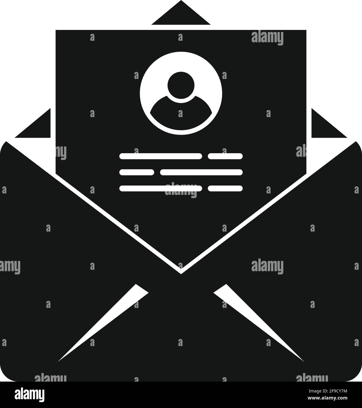 Personal information mail icon, simple style Stock Vector Image & Art ...