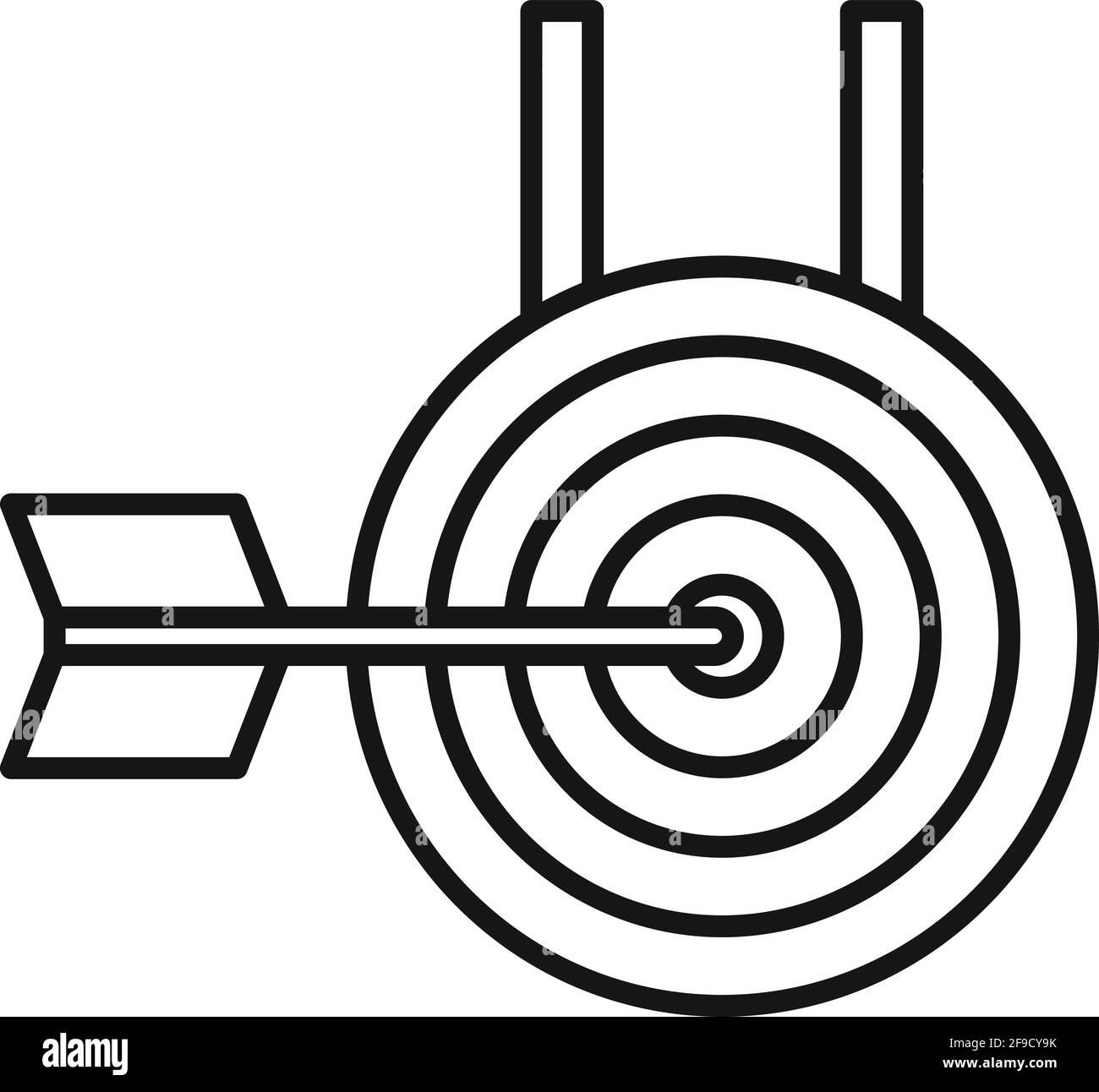 Arch target icon, outline style Stock Vector Image & Art - Alamy