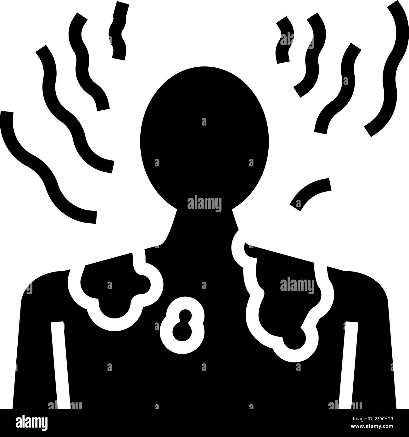 sunburn skin disease line icon vector illustration Stock Vector Image ...