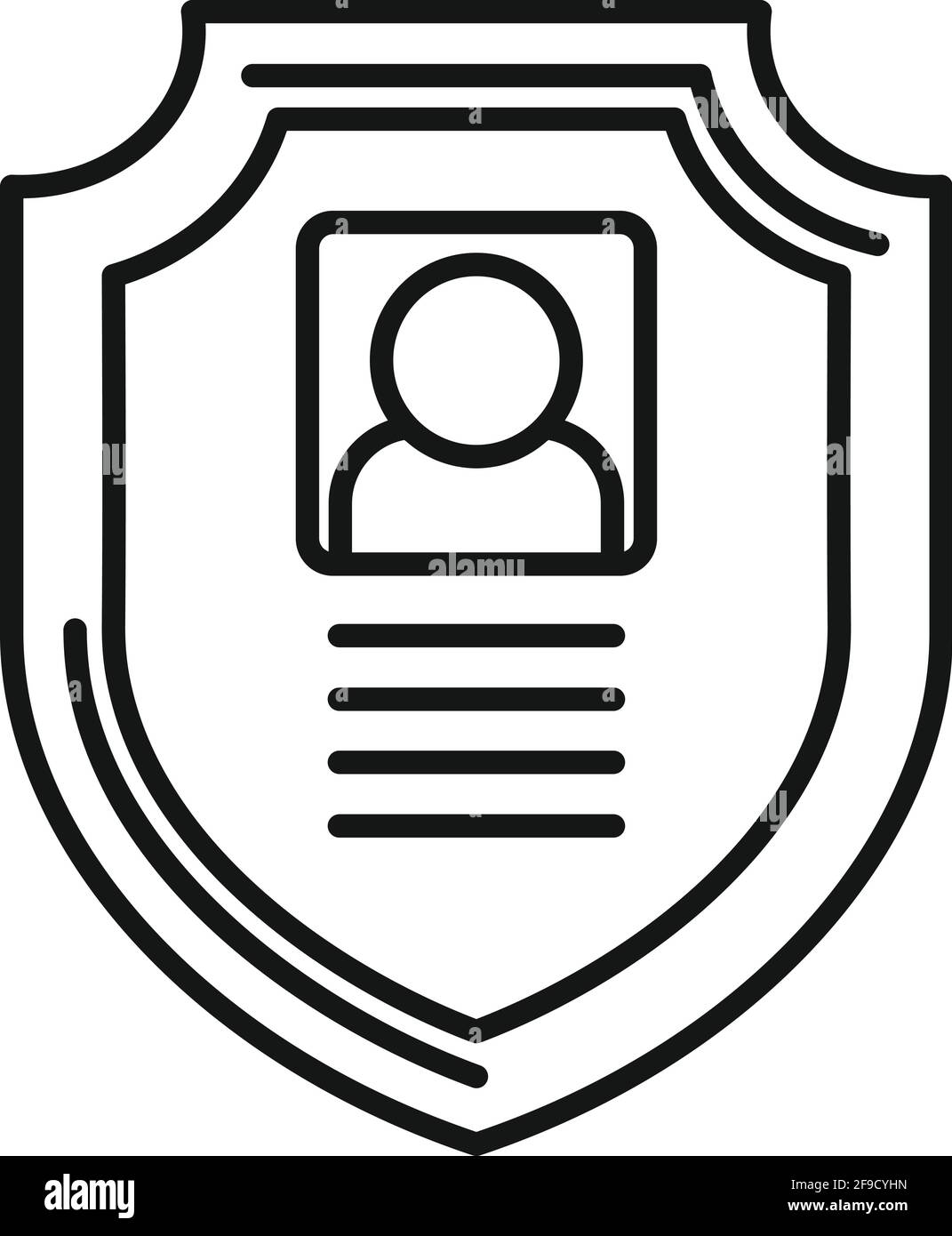 Secured personal information icon, outline style Stock Vector Image ... Secured personal information icon, outline style Stock Vector Image ...
