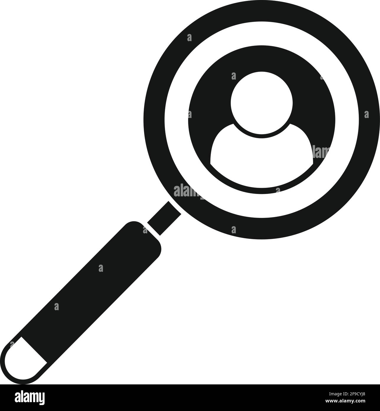 Search personal information icon, simple style Stock Vector Image & Art ...
