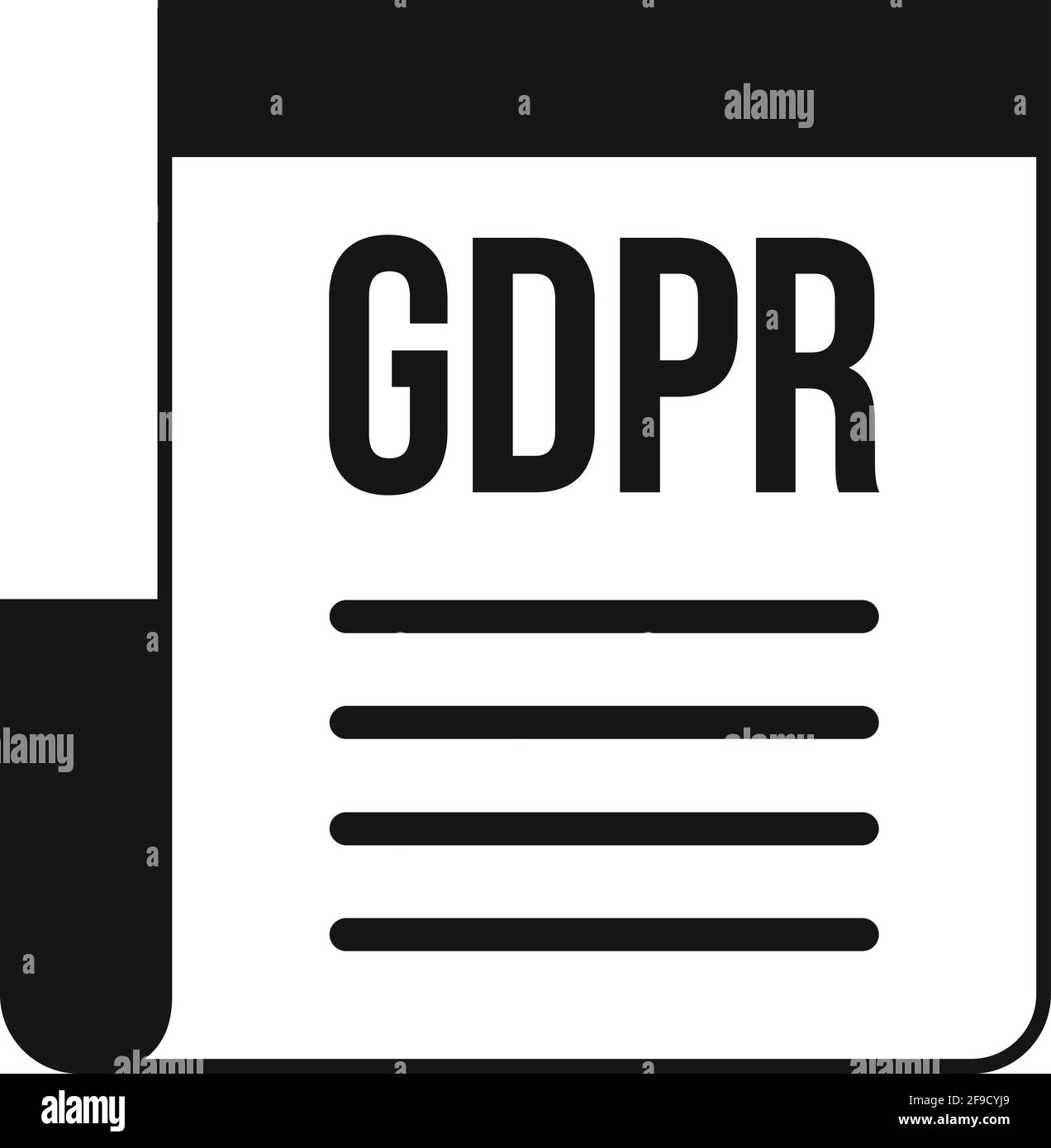 Document general data protection Stock Vector Images - Alamy