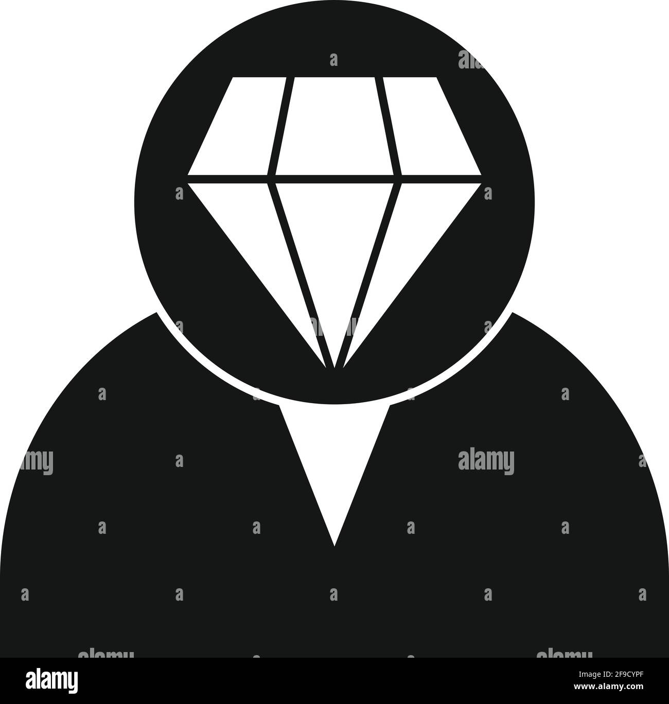 Diamond personal traits icon, simple style Stock Vector Image & Art - Alamy