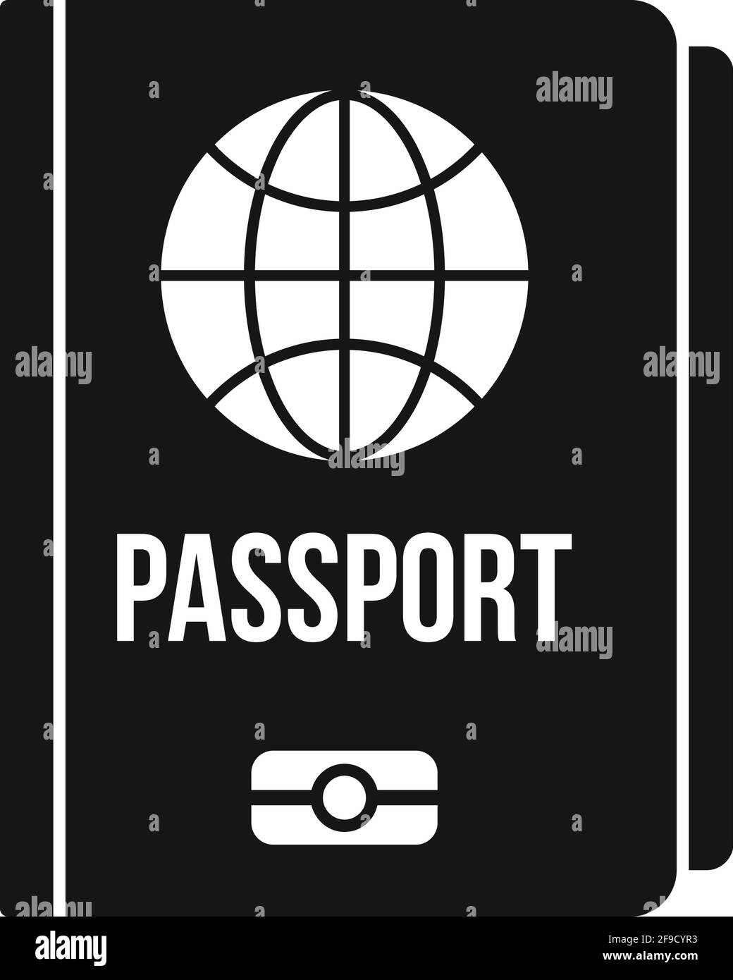 Personal information passport icon Cut Out Stock Images & Pictures - Alamy