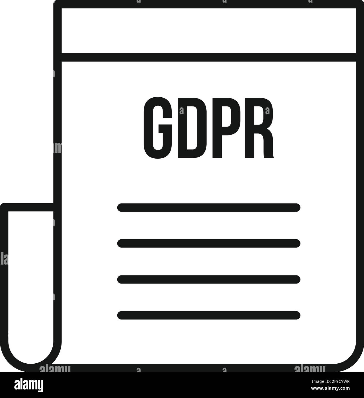 Document general data protection Stock Vector Images - Alamy