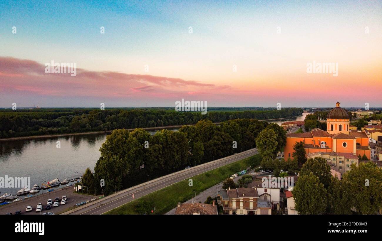 Aerial view boretto emilia hi-res stock photography and images - Alamy