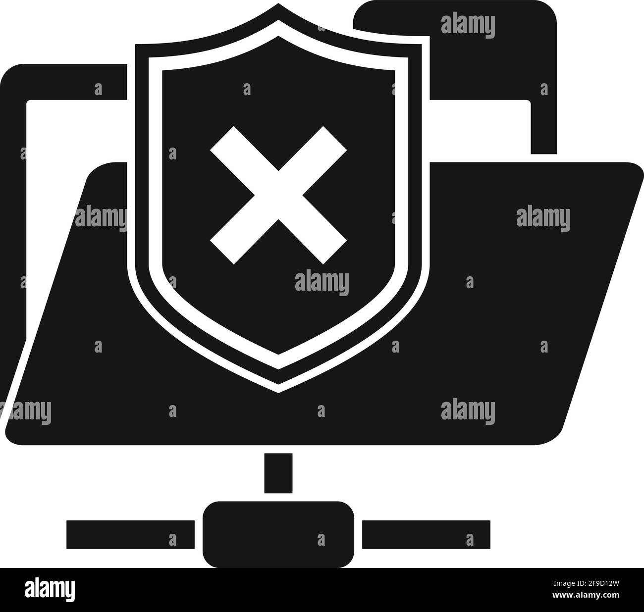 Folder access authentication icon, simple style Stock Vector Image & Art - Alamy