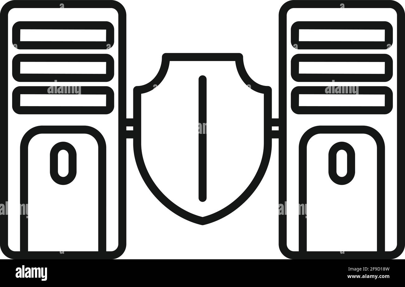 Server authentication icon, outline style Stock Vector Image & Art - Alamy