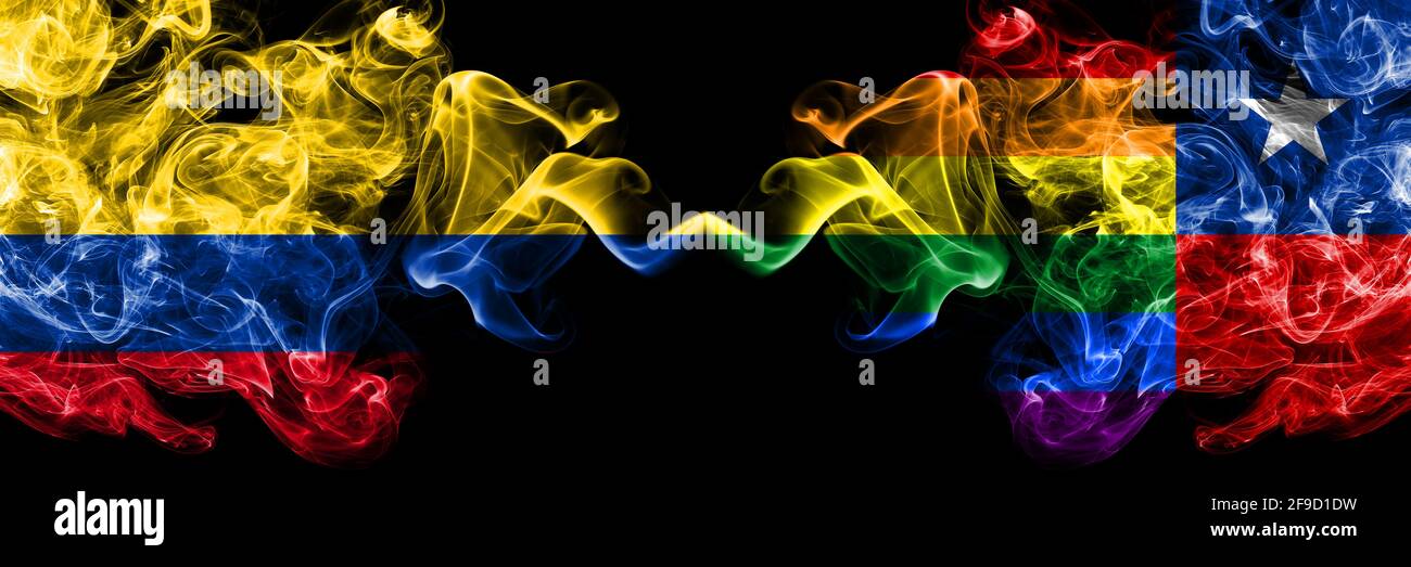 Colombia chile flag hi-res stock photography and images - Alamy
