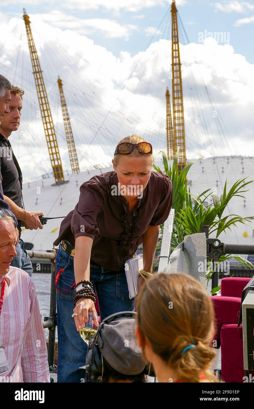 Jodie Kidd working on the presenting team at the Red Bull Air Race at ...