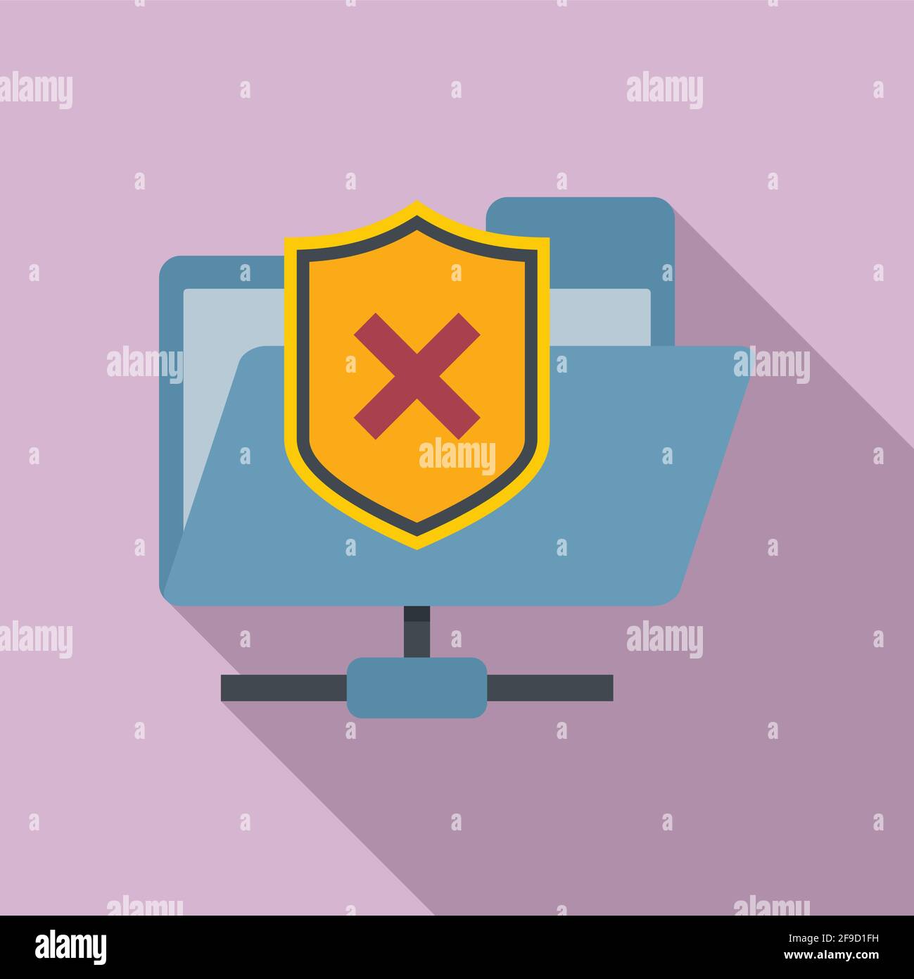 Folder access authentication icon Stock Vector Images - Alamy
