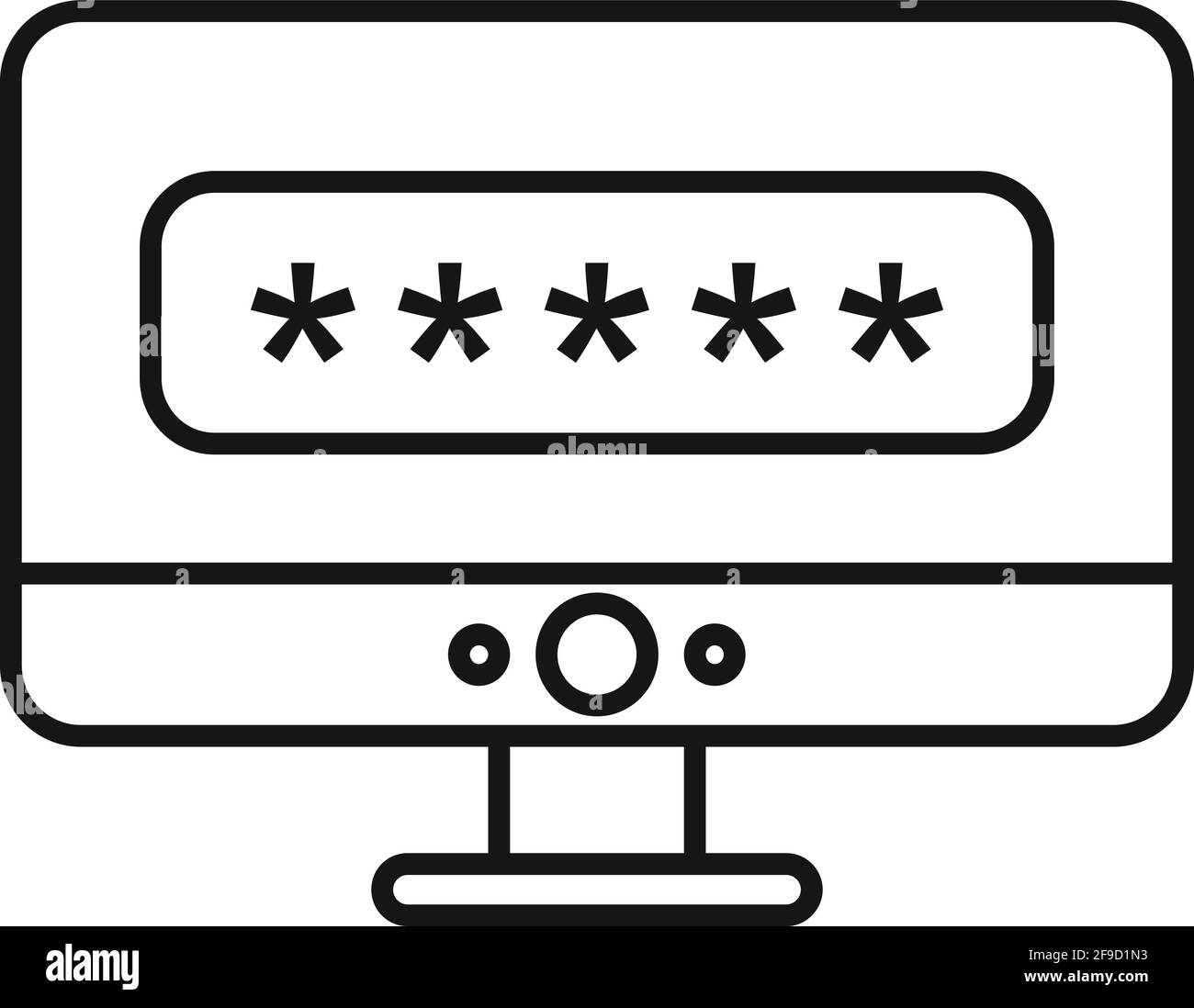 Pc login authentication icon, outline style Stock Vector Image & Art ... Pc login authentication icon, outline style Stock Vector Image & Art ...