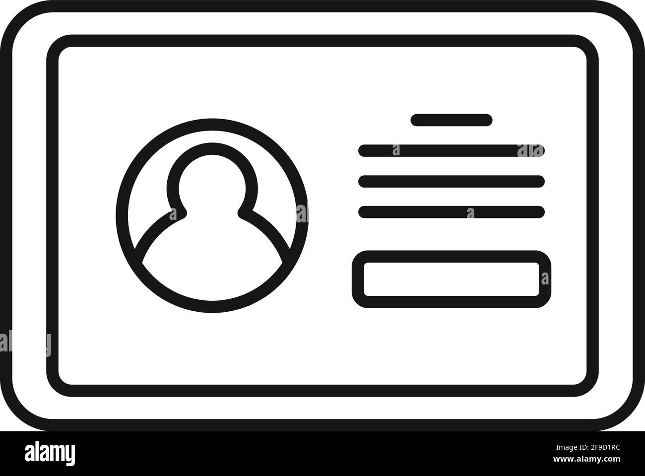 Log user icon outline Cut Out Stock Images & Pictures - Alamy