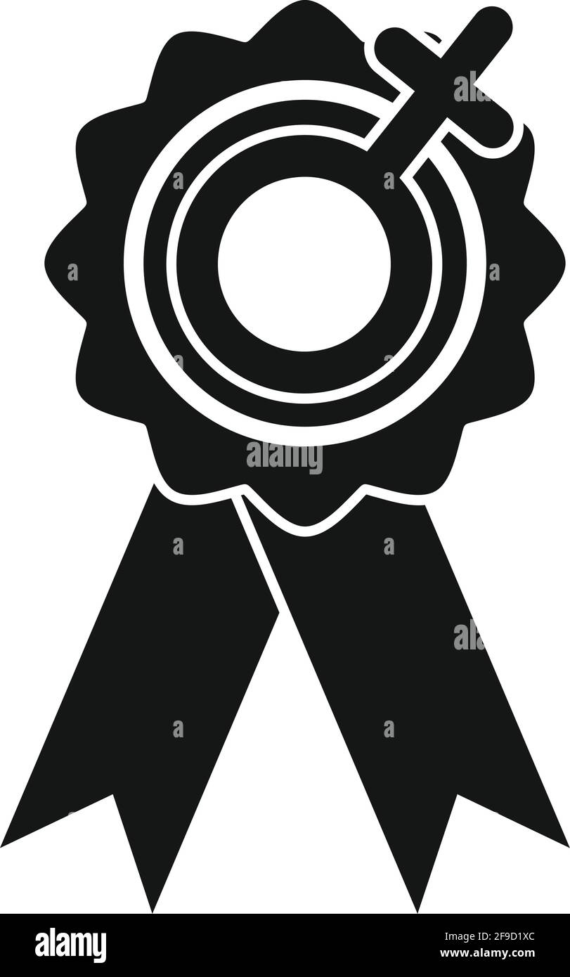 Empowerment woman emblem icon, simple style Stock Vector Image & Art ...
