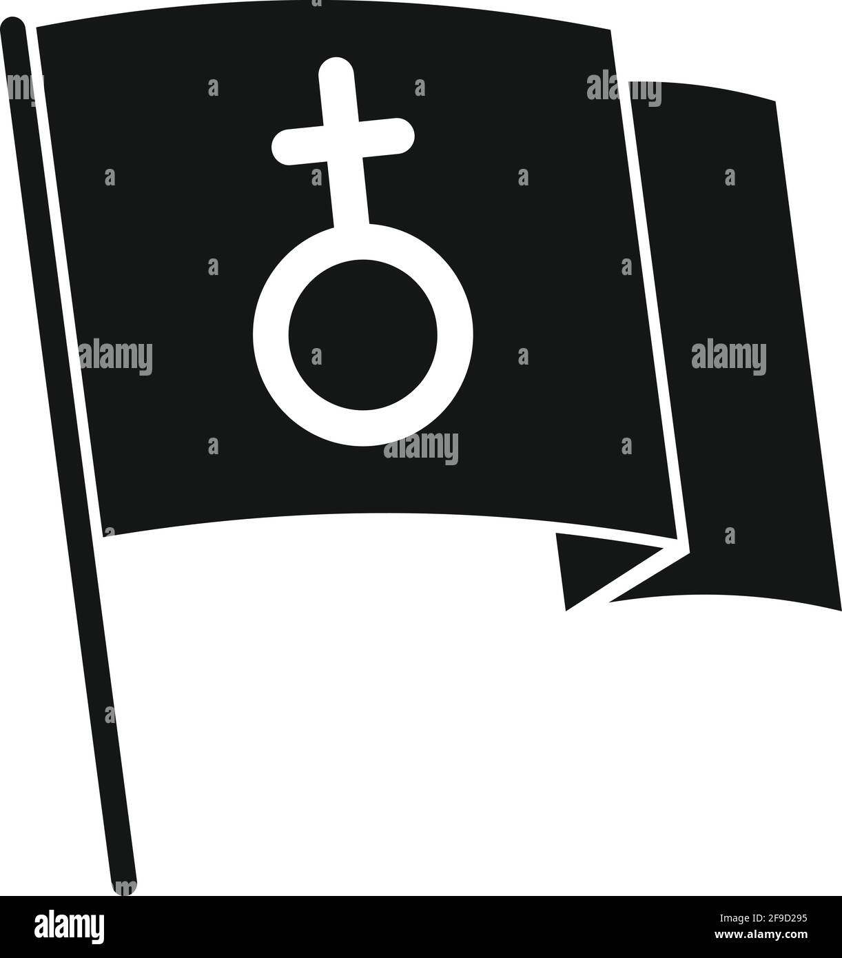 Flag woman empowerment icon, simple style Stock Vector Image & Art - Alamy