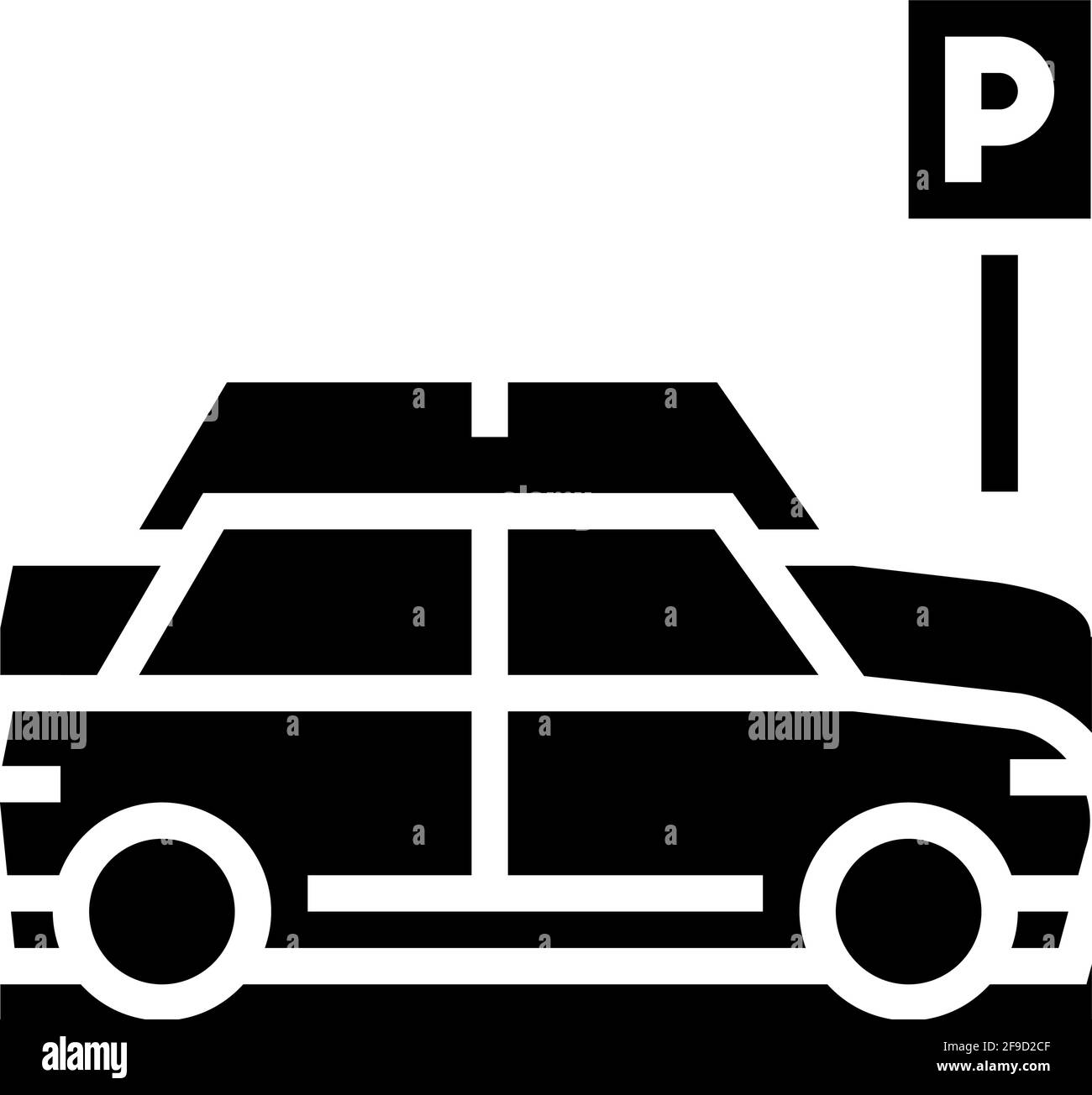 street parking line icon vector illustration Stock Vector Image & Art ...