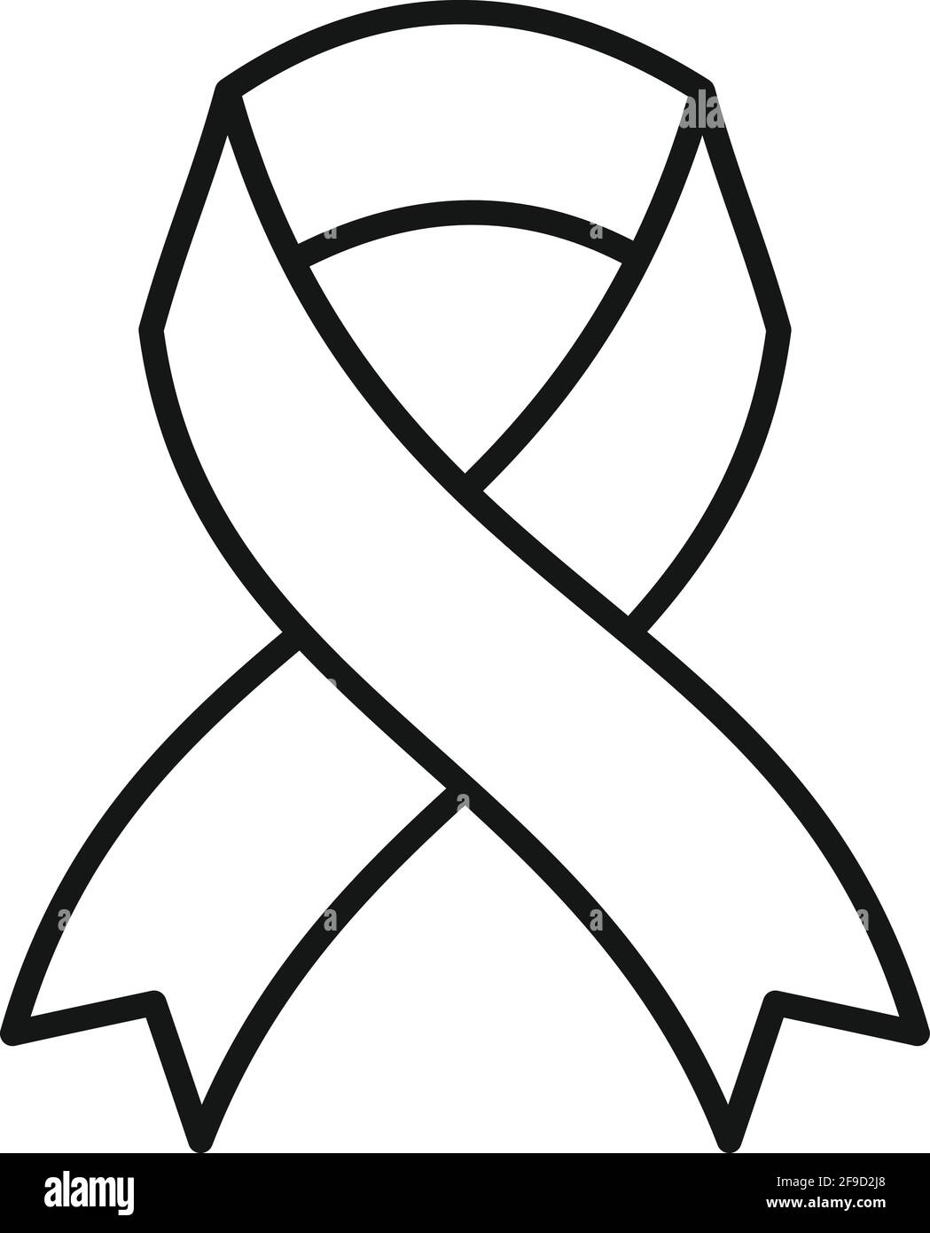 Support Ribbon Outline