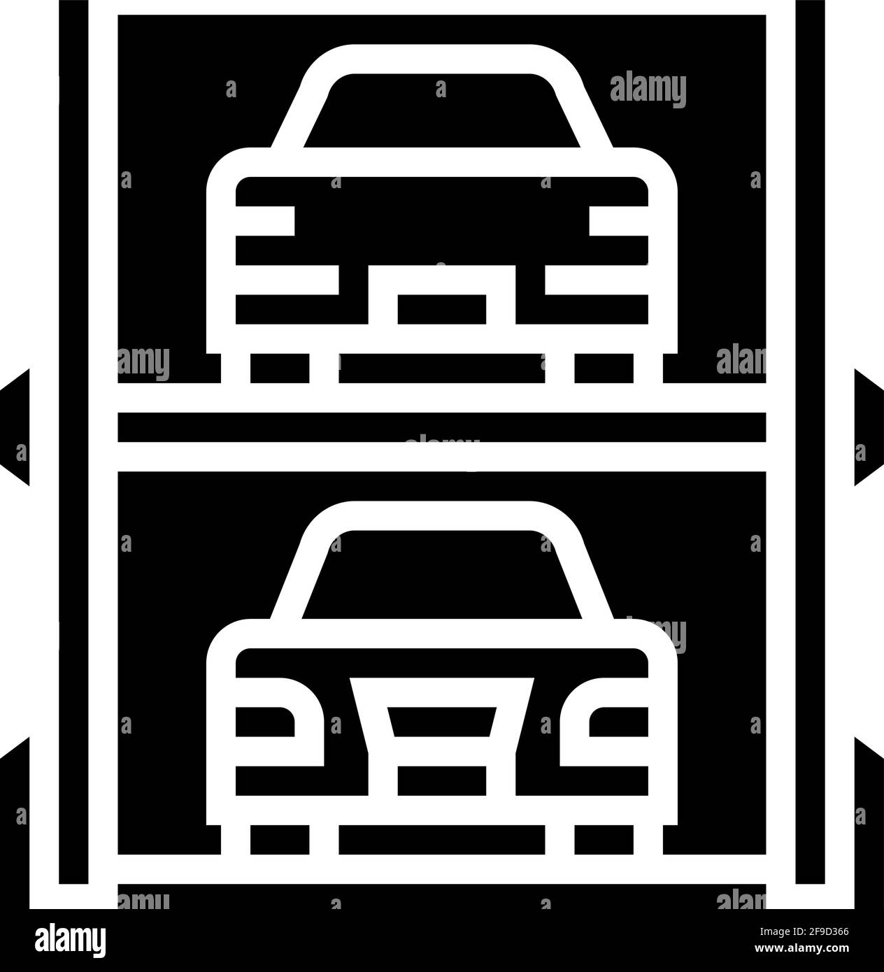 modern multilevel parking line icon vector illustration Stock Vector ...