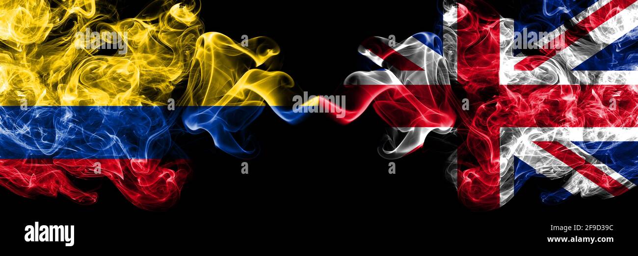 Colombia, Colombian vs United Kingdom, Great Britain, British smoky ...