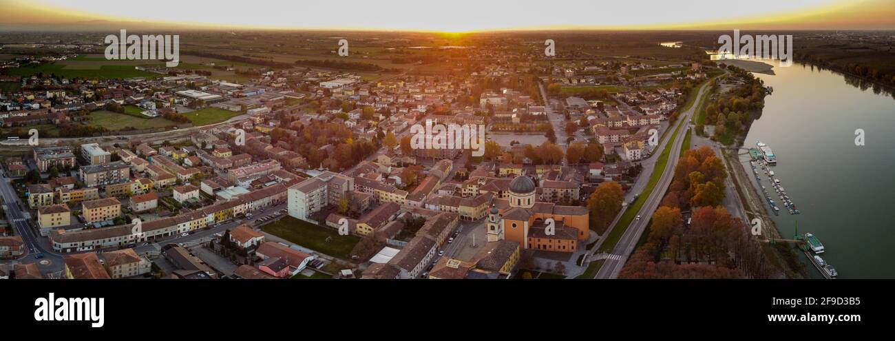 Aerial view boretto emilia hi-res stock photography and images - Alamy
