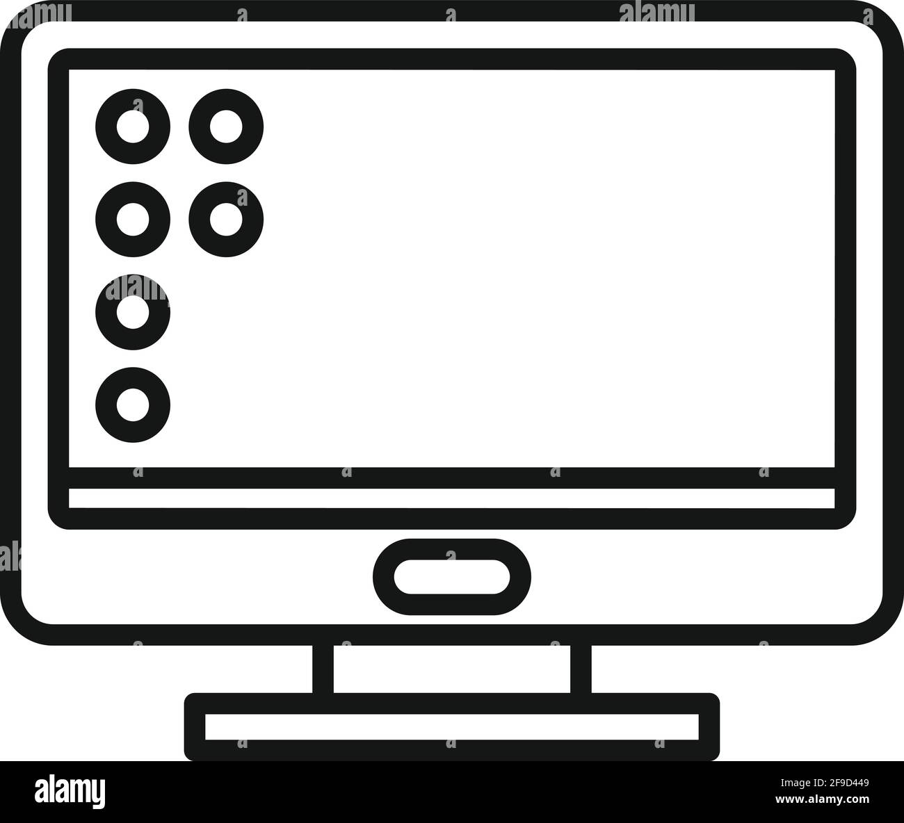 Monitor operating system icon, outline style Stock Vector Image & Art ...