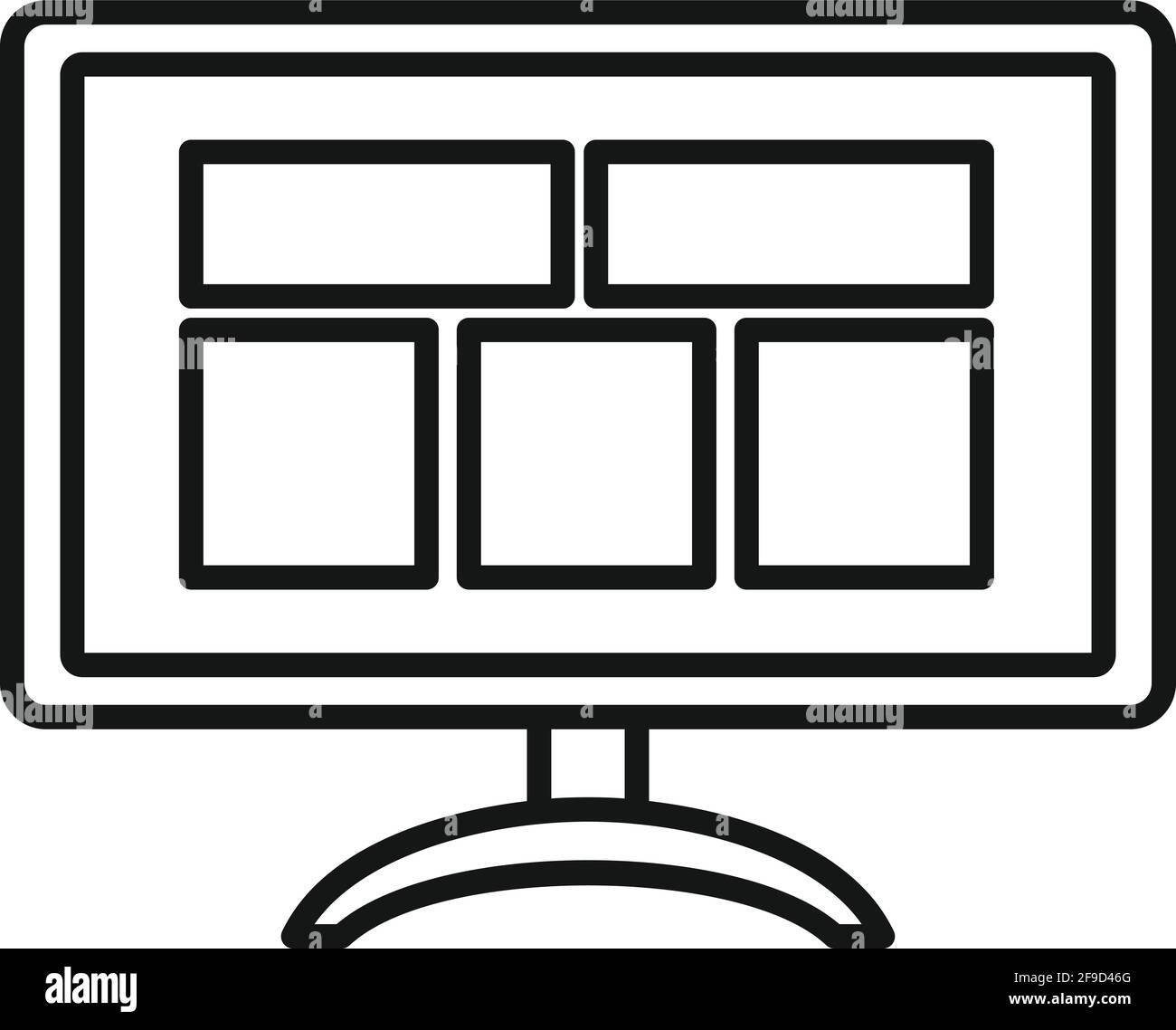 Computer software icon, outline style Stock Vector Image & Art - Alamy
