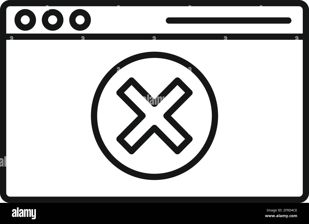 Cancel user icon outline Stock Vector Images - Alamy