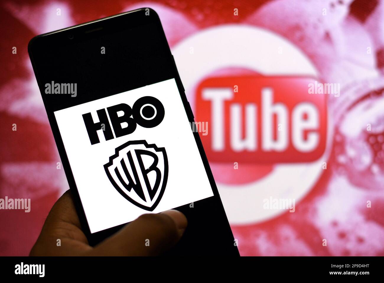 India. 17th Apr, 2021. In this Photo illustration of HBO logo seen ...