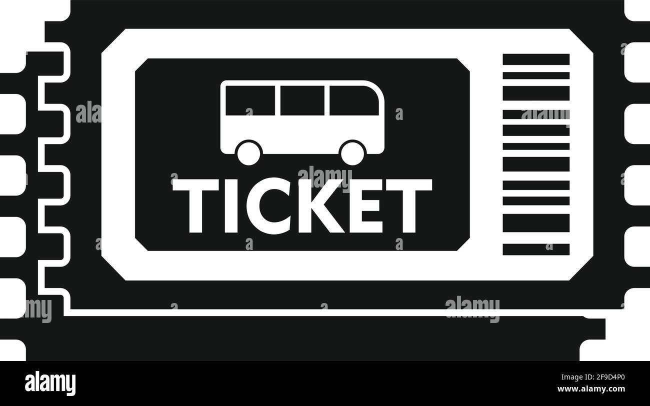 Validator bus ticket icon, simple style Stock Vector Image & Art - Alamy