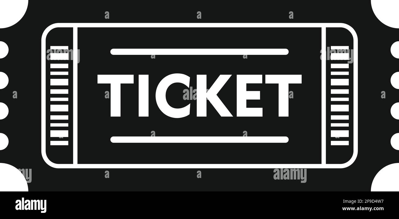 Entrance bus ticket icon, simple style Stock Vector Image & Art - Alamy