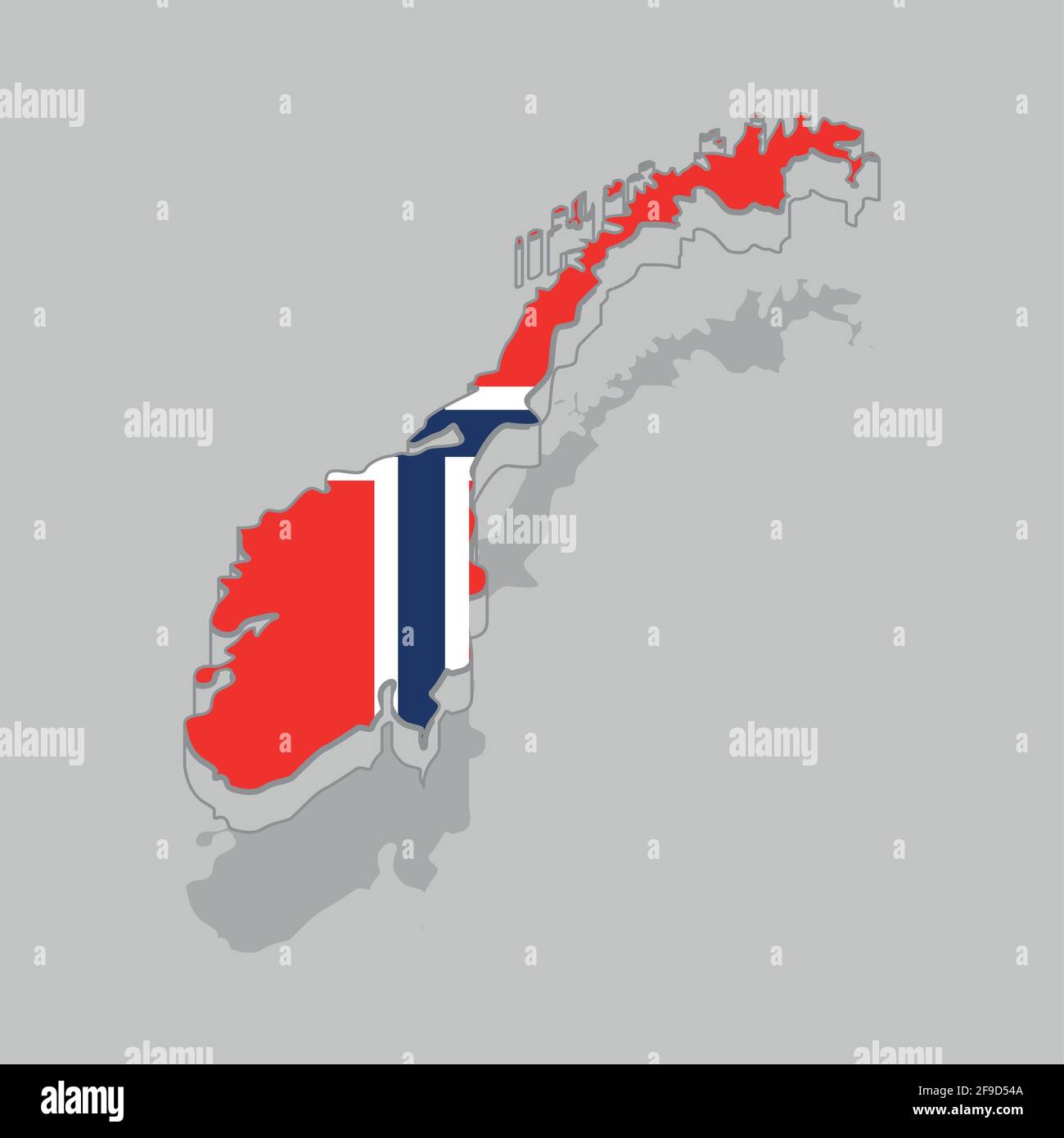 Norway flag map Stock Vector Images - Alamy