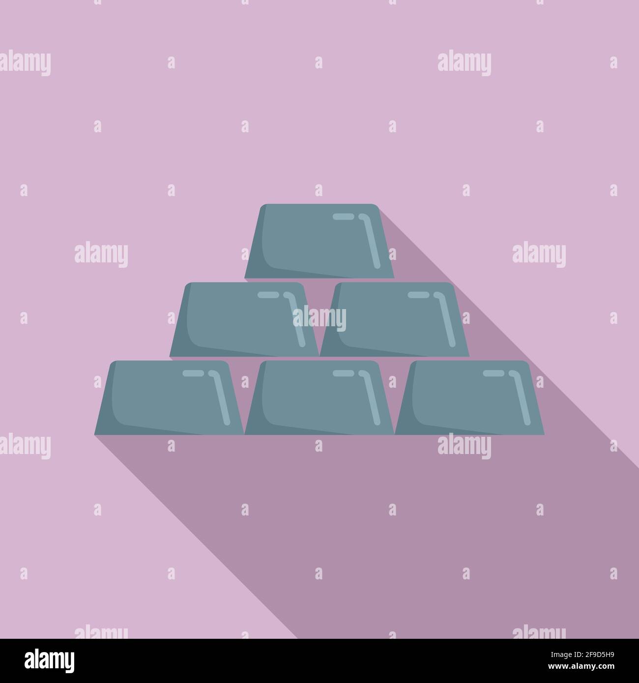 Metal bars icon, flat style Stock Vector Image & Art - Alamy