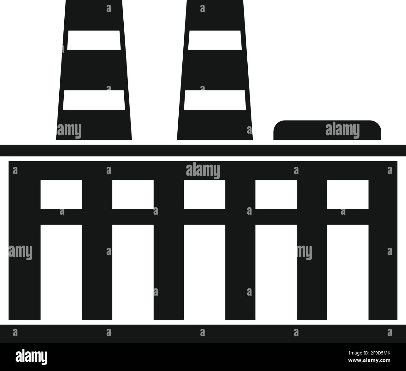 Steel factory icon, simple style Stock Vector Image & Art - Alamy