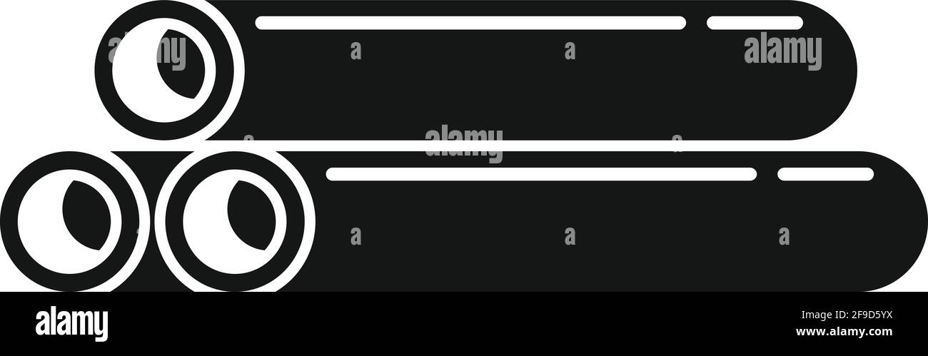 Metal pipes icon, simple style Stock Vector Image & Art - Alamy