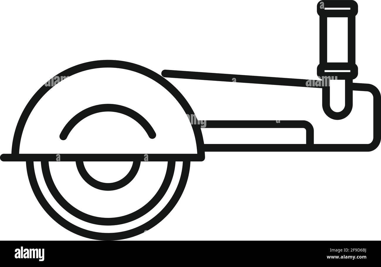 Cutting metal angle grinder Stock Vector Images - Alamy