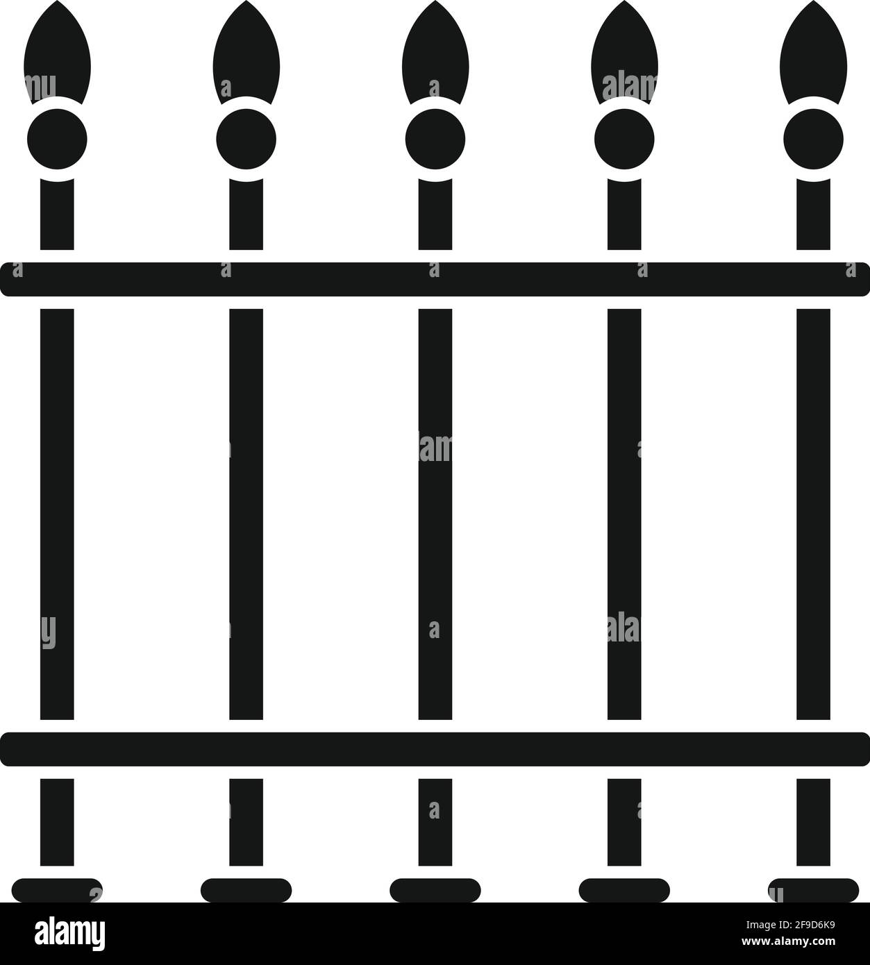 Wrought iron handrail Stock Vector Images - Alamy