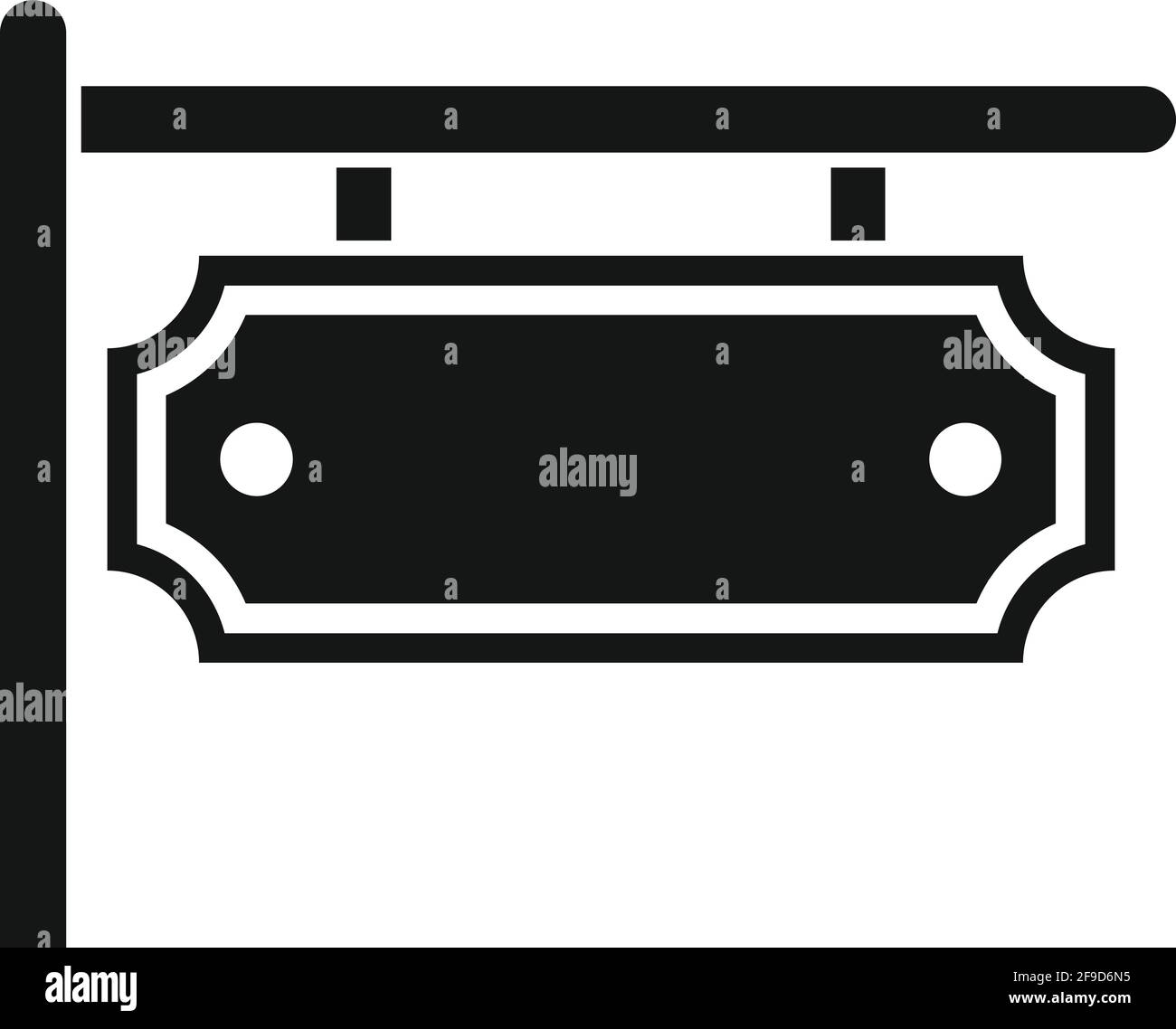 Simple icon street billboard Black and White Stock Photos & Images - Alamy