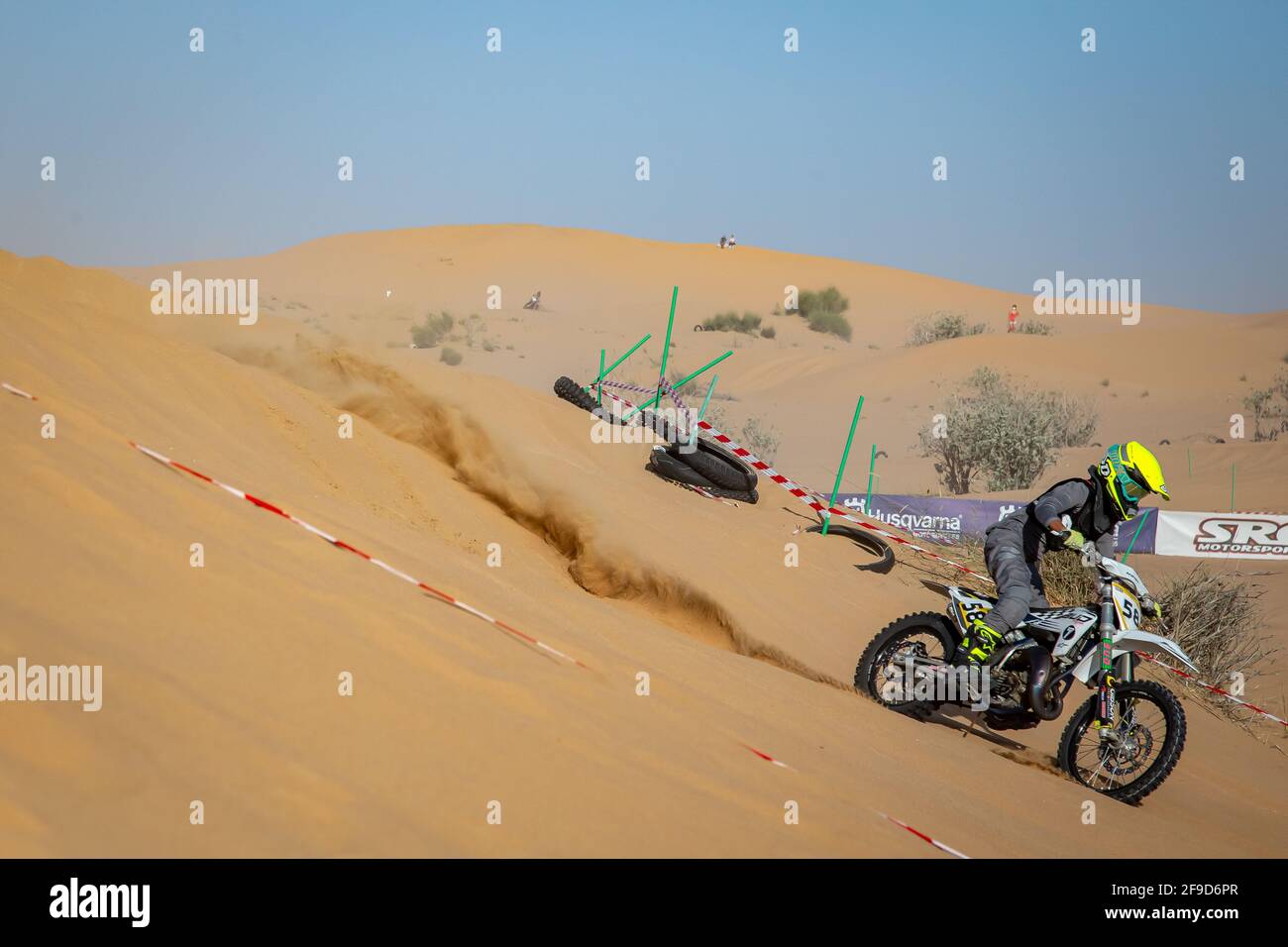 DUBAI, UNITED ARAB EMIRATES - Mar 05, 2021: Motocross riders on ...