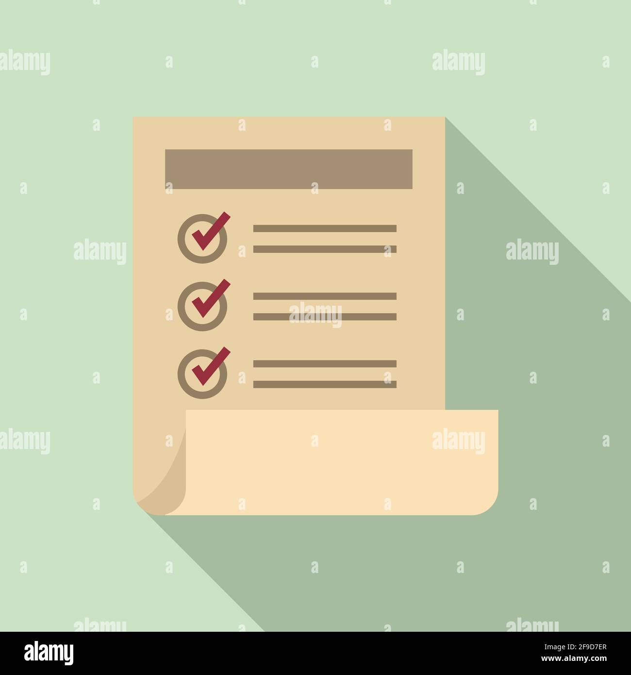 Attestation icon, flat style Stock Vector Image & Art - Alamy