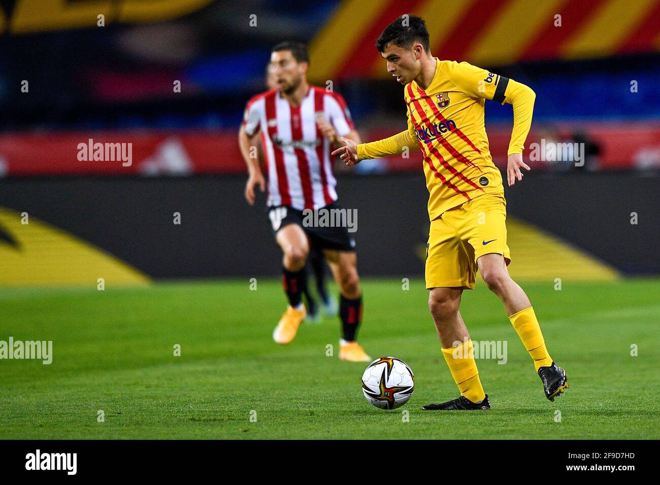SEVILLE, SPAIN - APRIL 17: Pedri of FC Barcelona during the Copa del ...