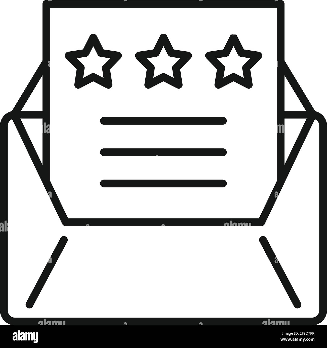 Attestation mail icon, outline style Stock Vector Image & Art - Alamy