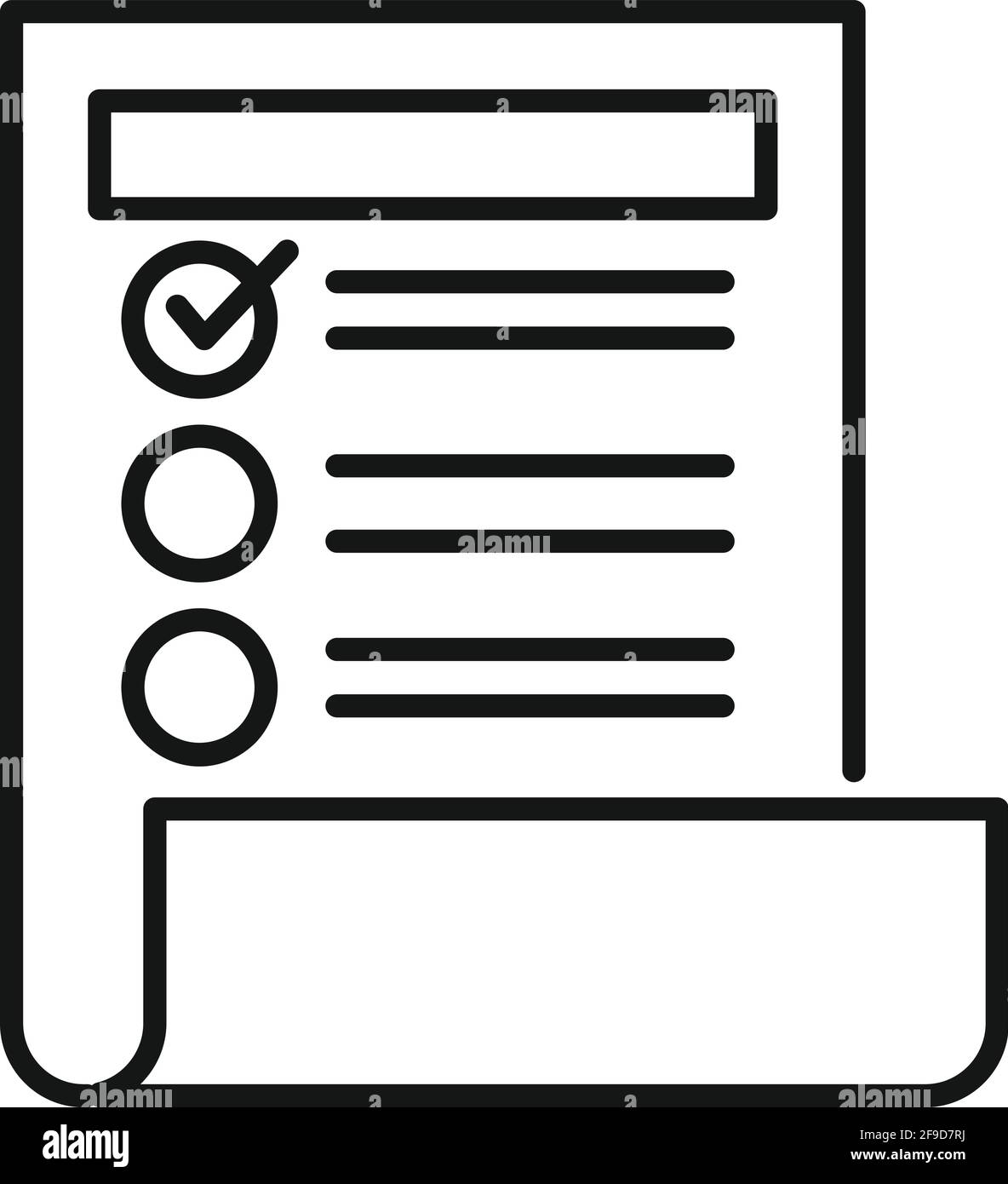 Attestation icon, outline style Stock Vector Image & Art - Alamy